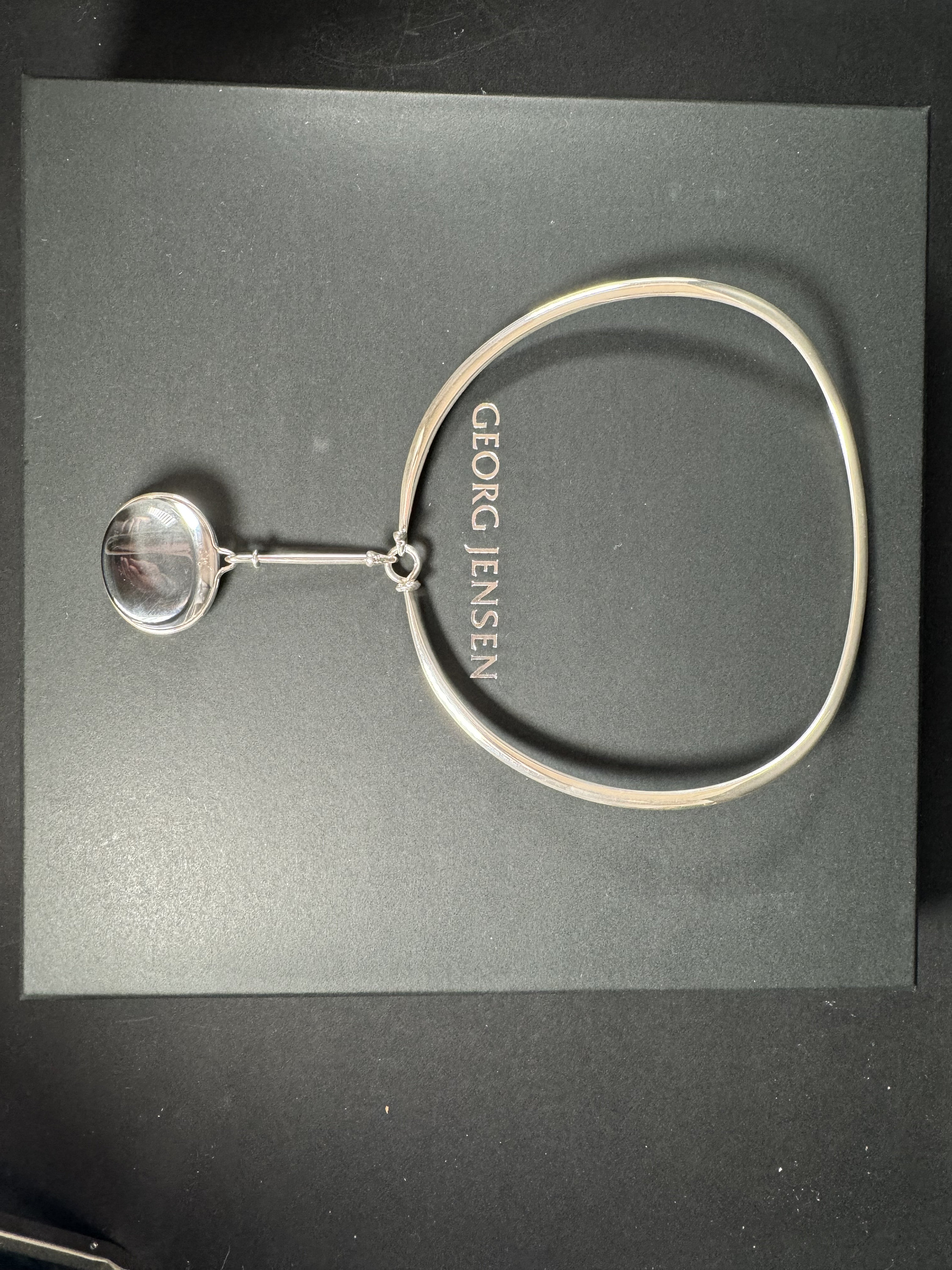 Vivianna Toruń Bulow Hube for Georg Jensen Large Rock Crystal Dew Drop ...