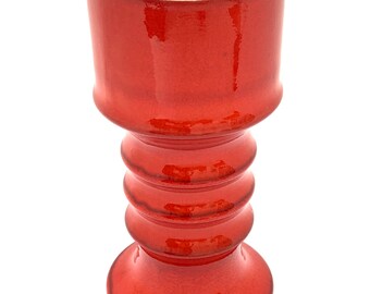 Red Ceramic Base Lamp - Etsy