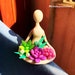 Yoga Statue Woman Planter Flower, Handmade Bohemian Style, Yogi Namaste ...