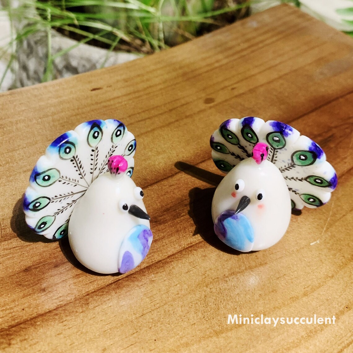 Handmade Peacock Ornament, Cute Figurines Peacock , Art Peacock ...