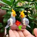 Couple Cockatiel Plush Toy Clay Bird Parrot Lover Gifts - Etsy