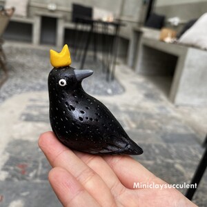 Crow Plush, Handmade Crow Gift, Goth Easter, Dark Cottage Core Home ...