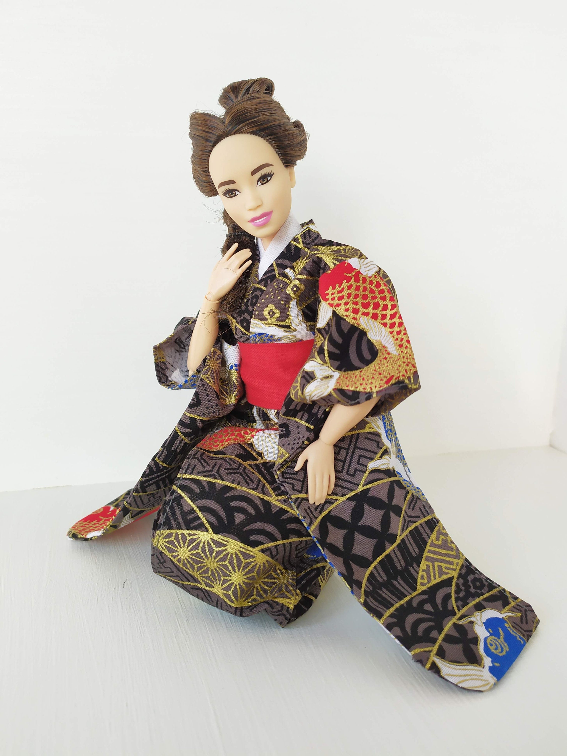 Barbie kimono Doll kimono japanese kimono japanese clothes | Etsy
