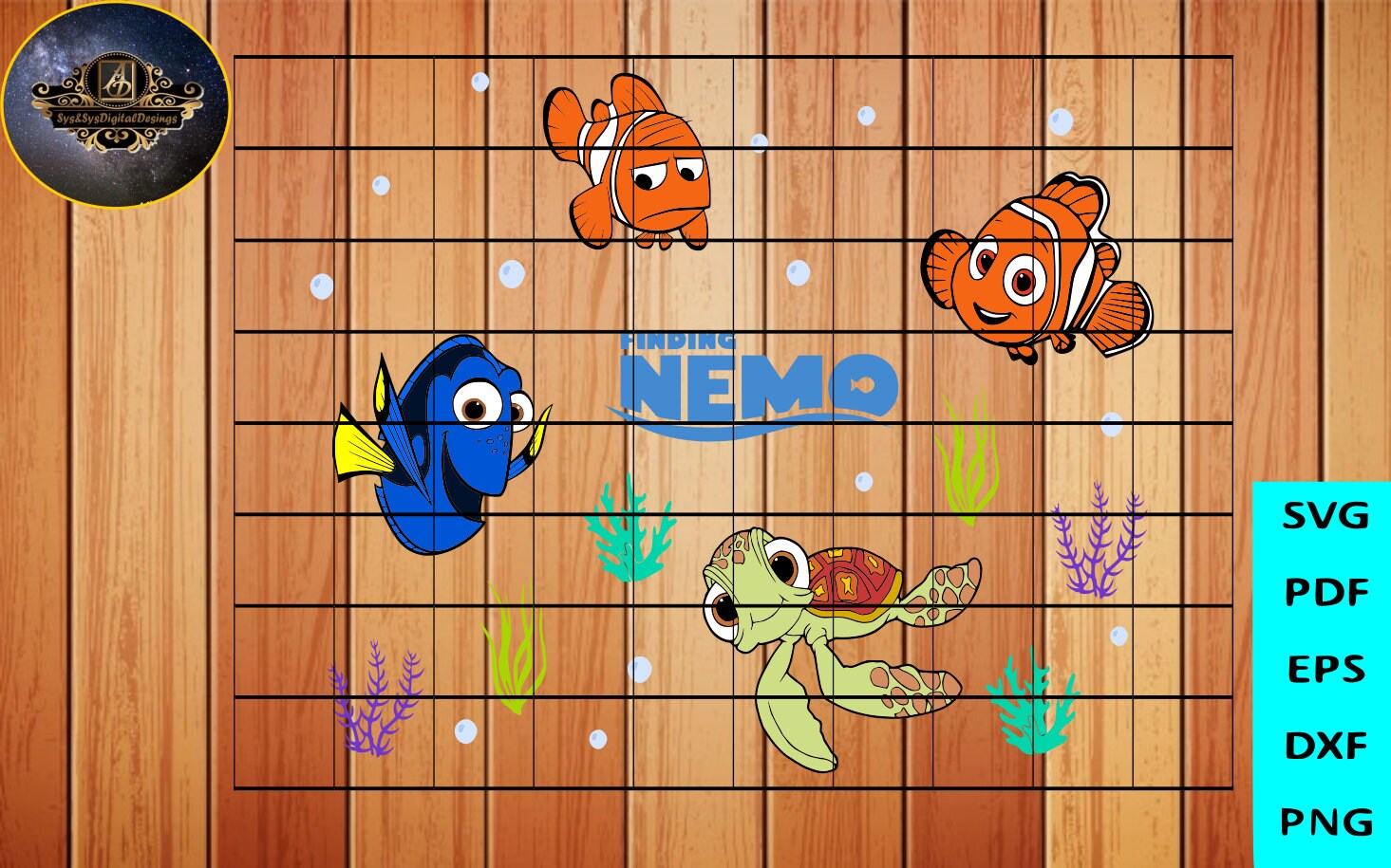 Finding Nemo Svg Nemo Cut File Svg Dory Svg Movies Svg - Etsy Australia