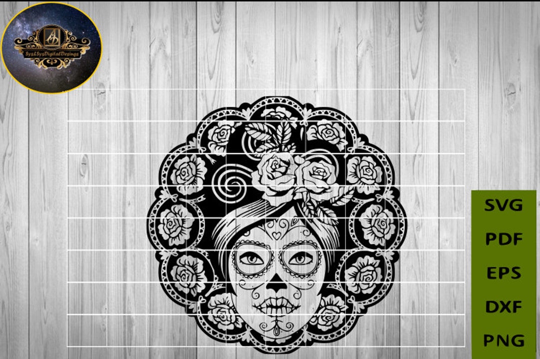 Catrina Doll Mandala Svg Day of the Dead Svg Catrina Cut - Etsy Australia