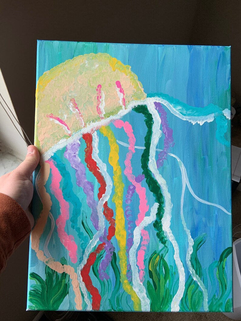 Acrylic Painting on Stretched Canvas. - Etsy