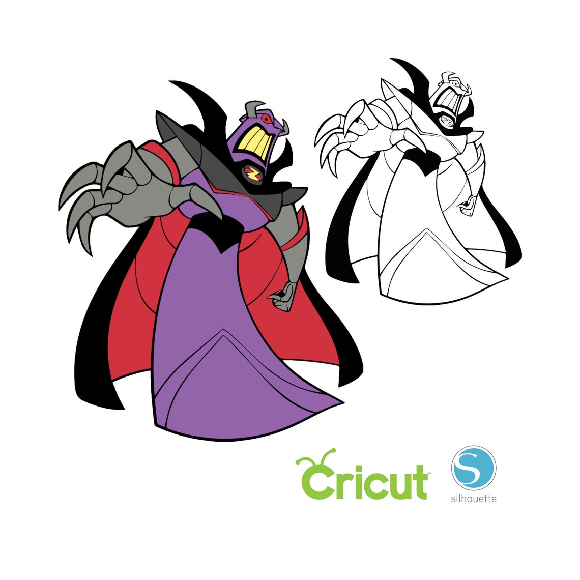2 Evil Emperor Zurg SVG for Cricut and Silhouette Cutting - Etsy