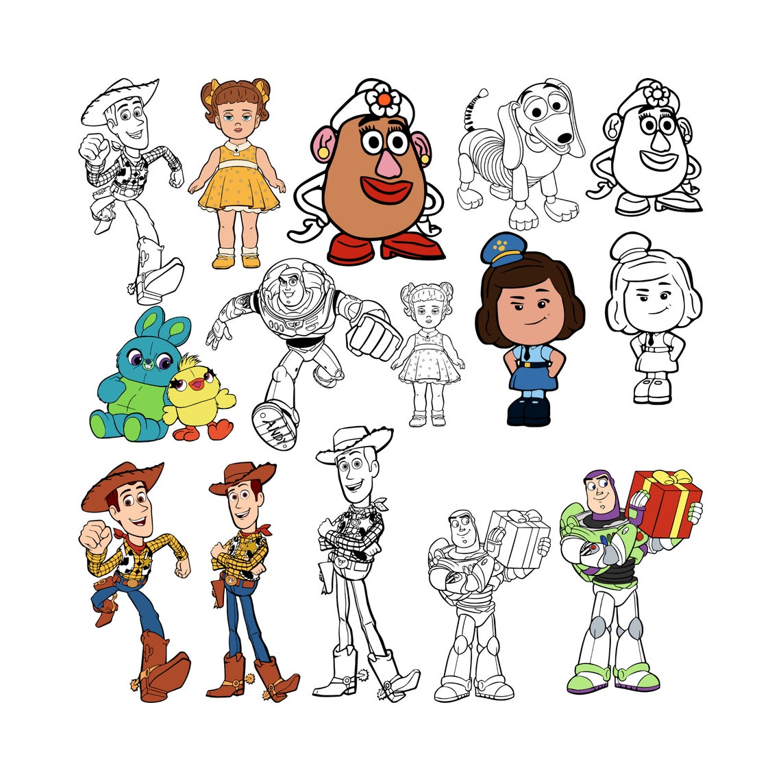 65 Toy Story Bundle SVG for Cricut and Silhouette Cutting - Etsy