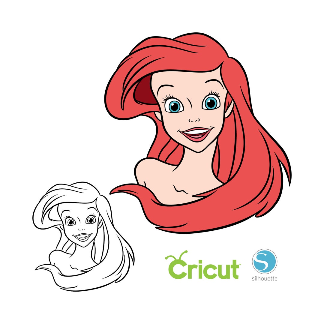 2 Ariel SVG Bundle SVG for Cricut and Silhouette Cutting - Etsy UK