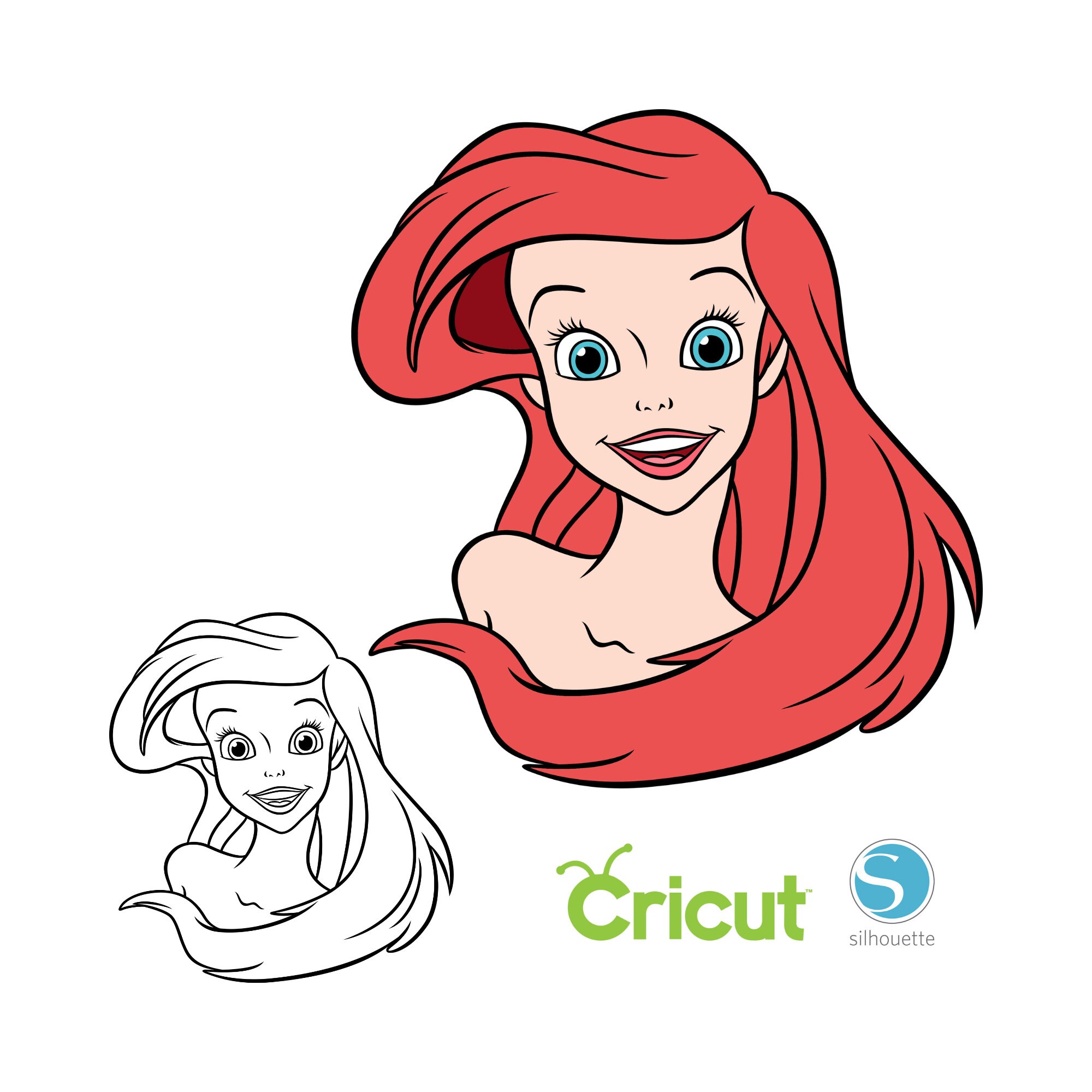 Disney Ariel Face Drawing