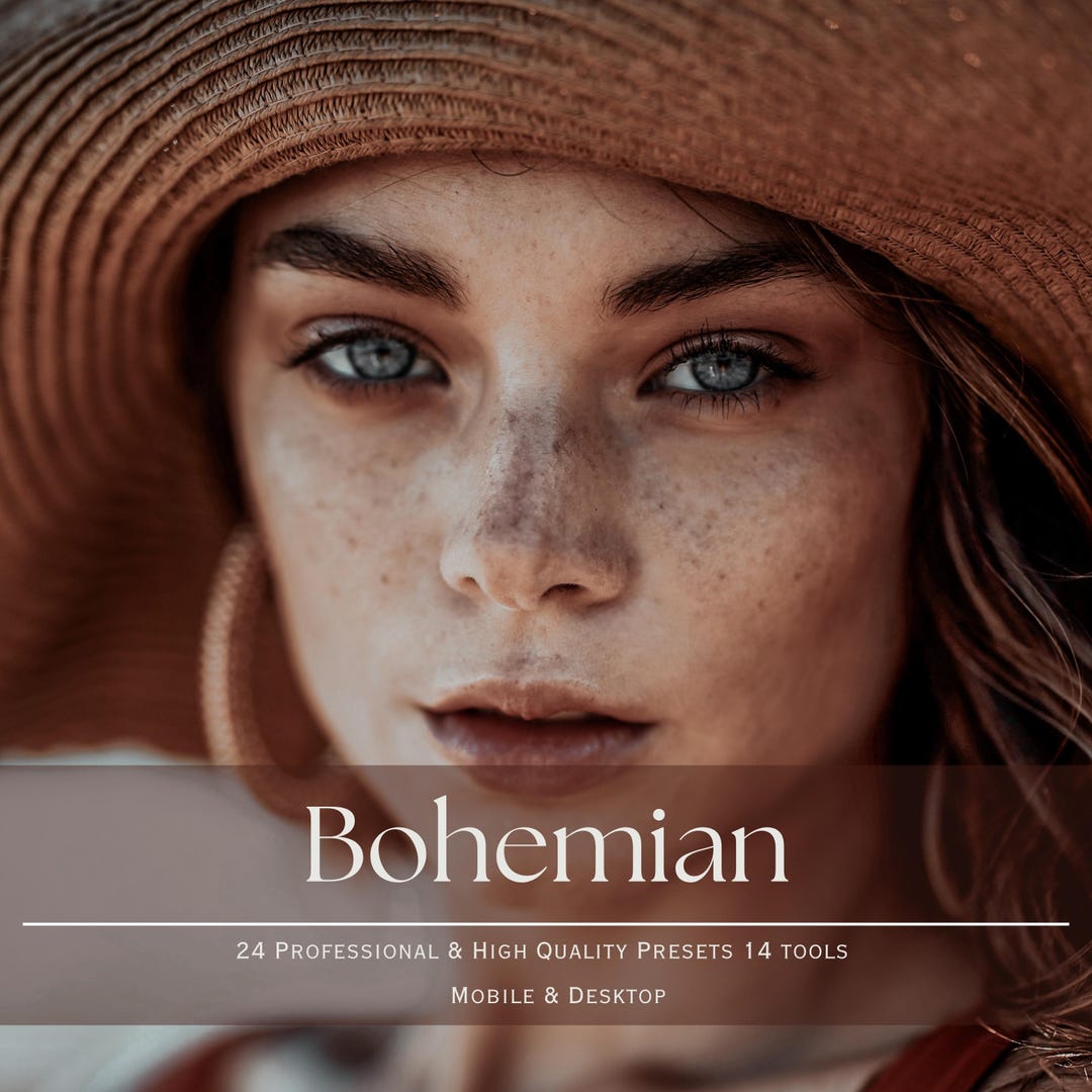 24 Bohemian Presets and 14 Tools. Professional Lightroom Desktop ...