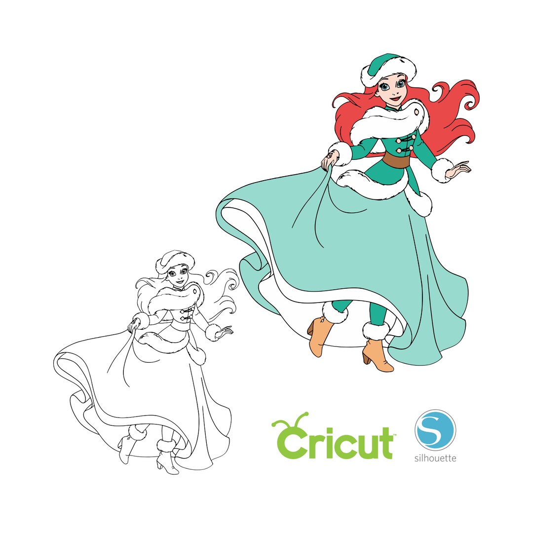 2 Ariel SVG Bundle SVG for Cricut and Silhouette Cutting - Etsy