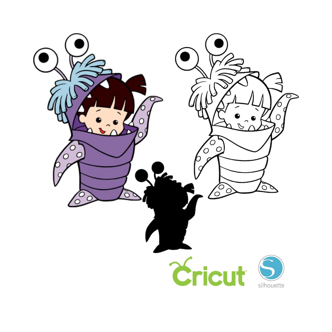 3 Boo Svg Bundle Svg For Cricut And Silhouette Cutting Machines Monsters Inc Etsy