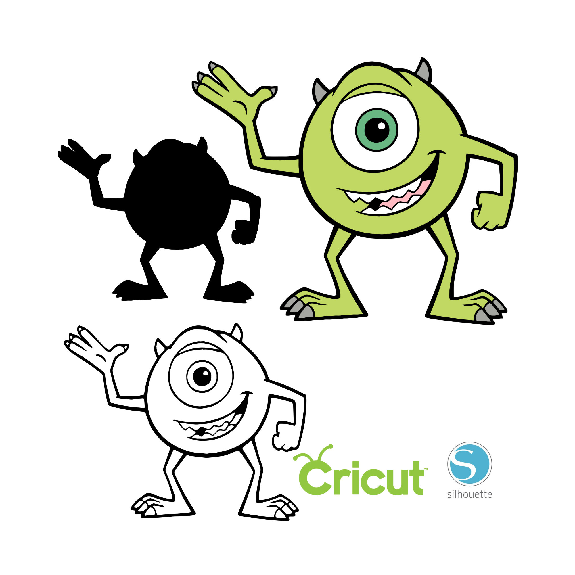 3 Mike Wazowski SVG Bundle SVG para Cricut y Silhouette | Etsy