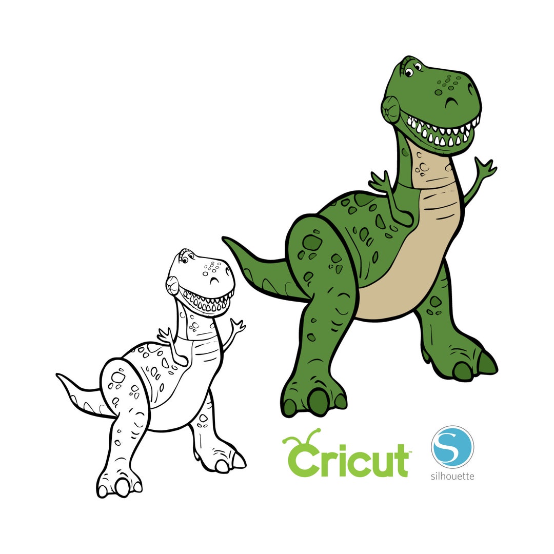 2 Rex SVG for Cricut and Silhouette Cutting Machines, Toy Story SVG - Etsy