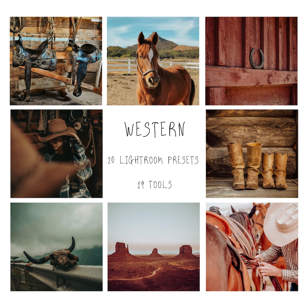 20 Western Presets and 14 Tools. Professional Lightroom Desktop ...