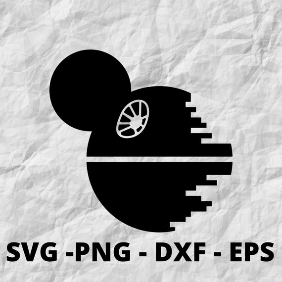 Mickey Death Star SVG for Cricut and Silhouette Cutting | Etsy