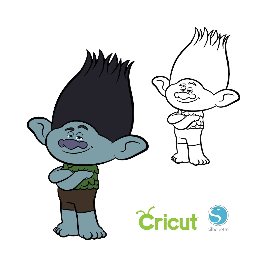 Branch Trolls SVG: Cricut & Silhouette Cut Files (digital Download) - Etsy