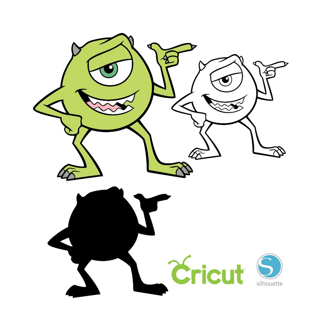 3 Mike Wazowski SVG Bundle SVG for Cricut and Silhouette Cutting ...