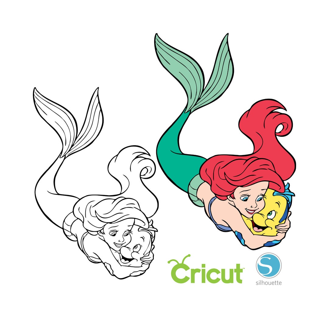 2 Ariel SVG Bundle SVG for Cricut and Silhouette Cutting - Etsy Australia