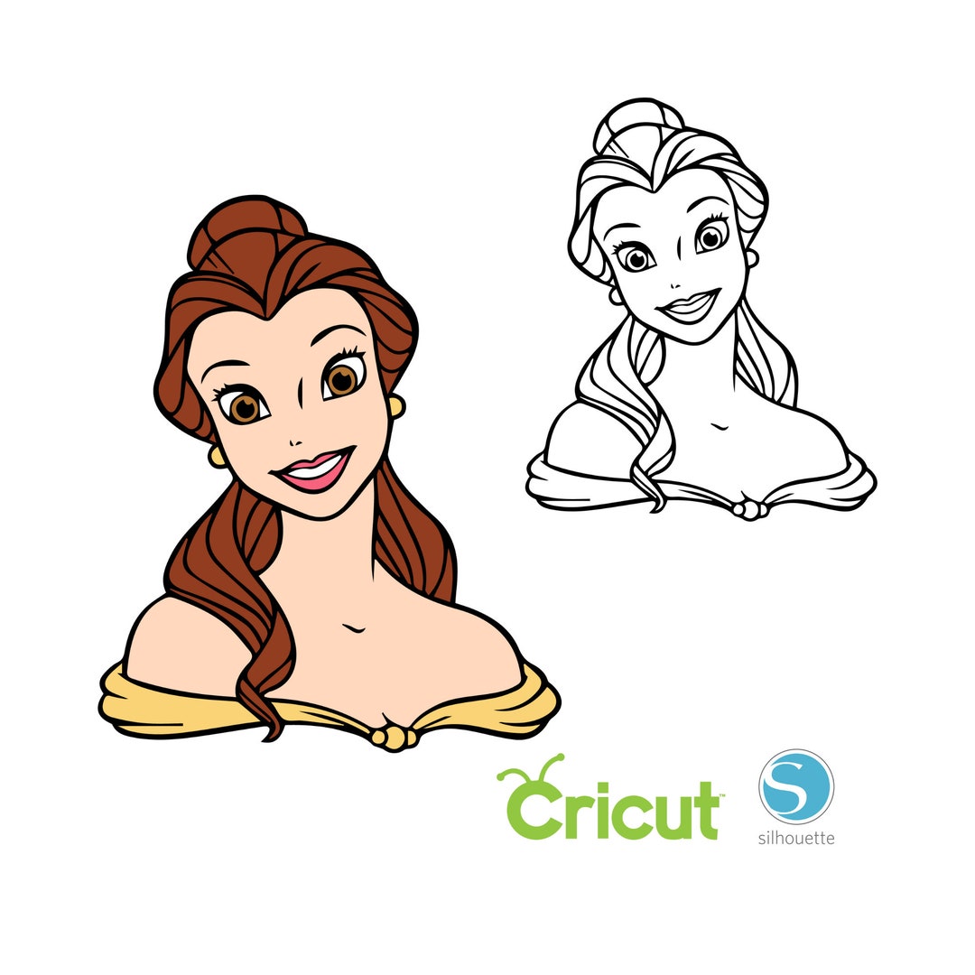 2 Belle SVG for Cricut and Silhouette Cutting Machines, Beauty and the ...