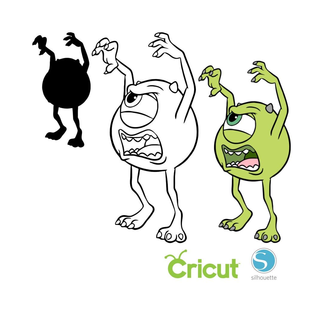 3 Mike Wazowski SVG Bundle SVG for Cricut and Silhouette - Etsy UK