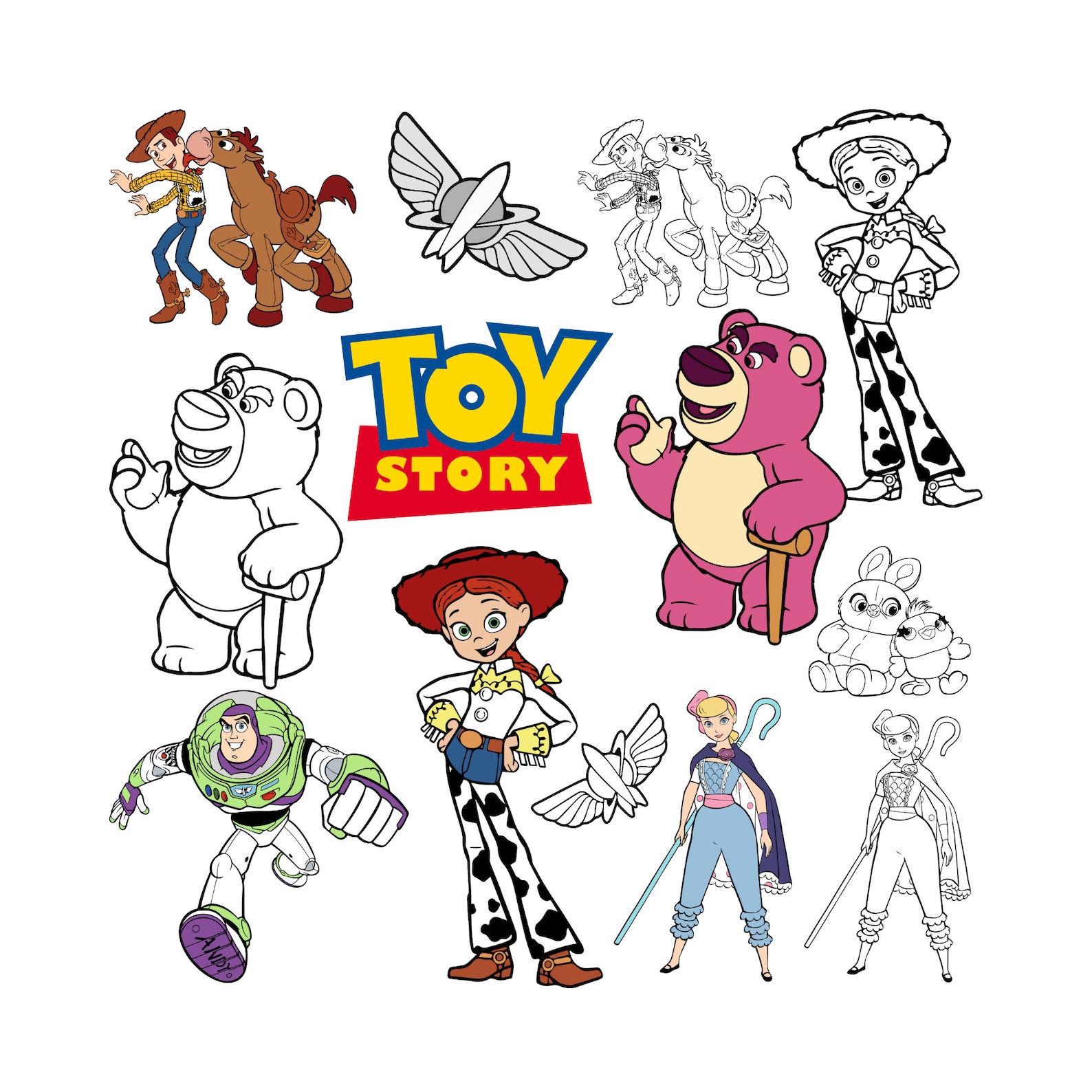 65 Toy Story Bundle SVG for Cricut and Silhouette Cutting - Etsy