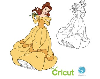 2 Belle SVG for Cricut and Silhouette Cutting Machines Beauty | Etsy