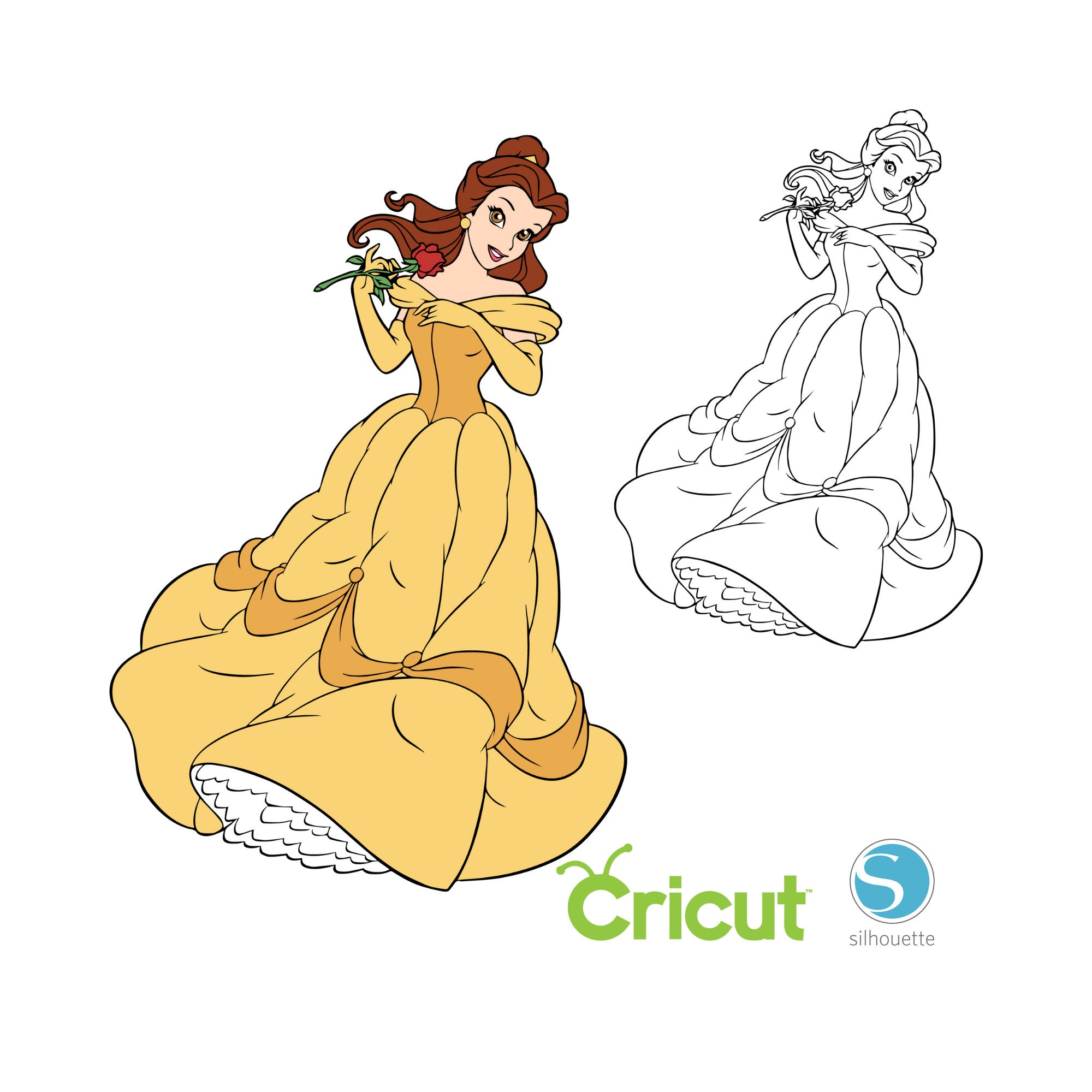 Princess Belle Silhouette