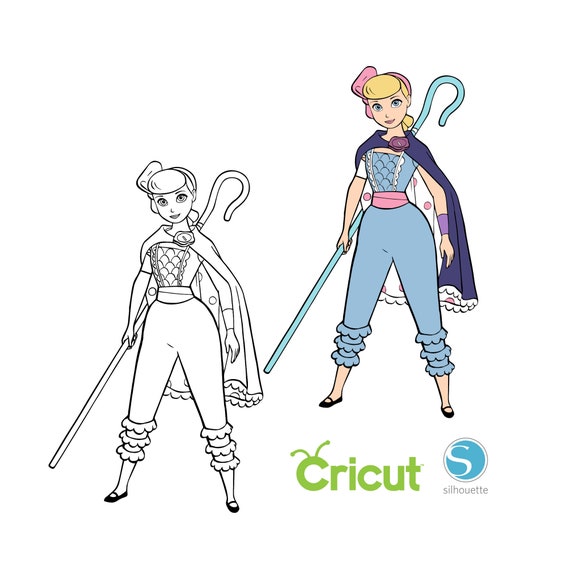 2 Bo Peep SVG for Cricut and Silhouette Cutting Machines Toy - Etsy