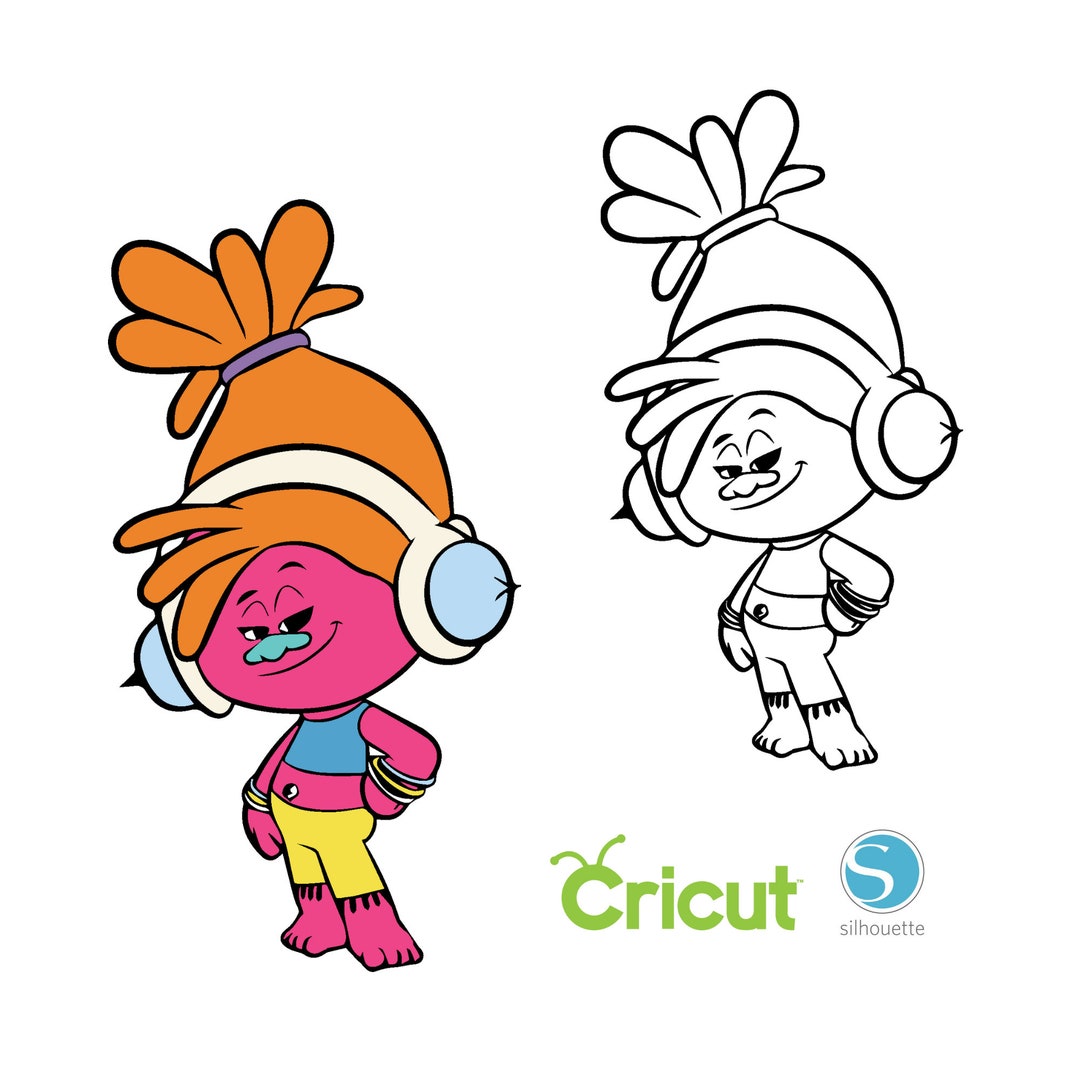 2 DJ Suki Trolls SVG para máquinas de corte Cricut y Silhouette, Trolls ...