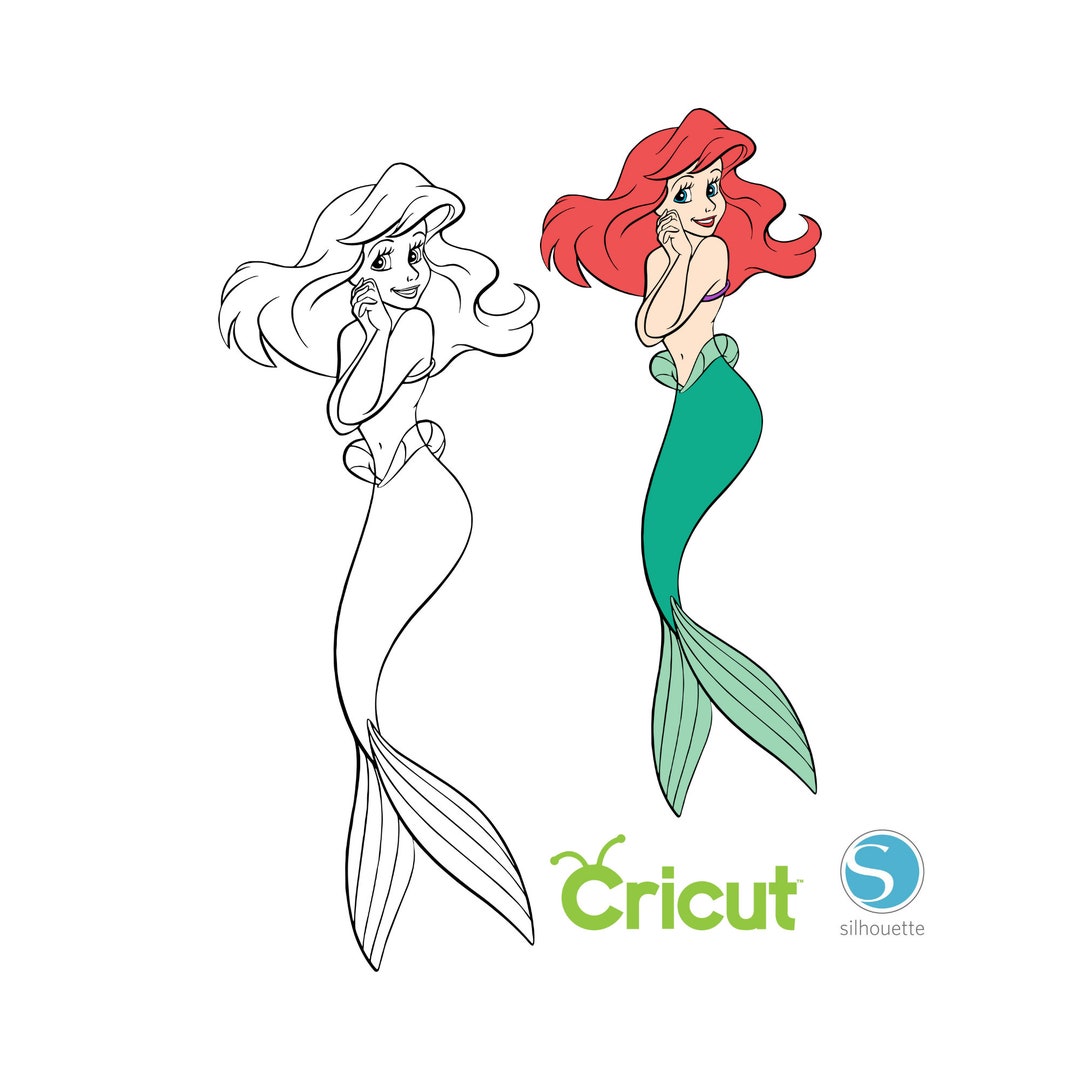 2 Ariel SVG Bundle SVG for Cricut and Silhouette Cutting - Etsy UK