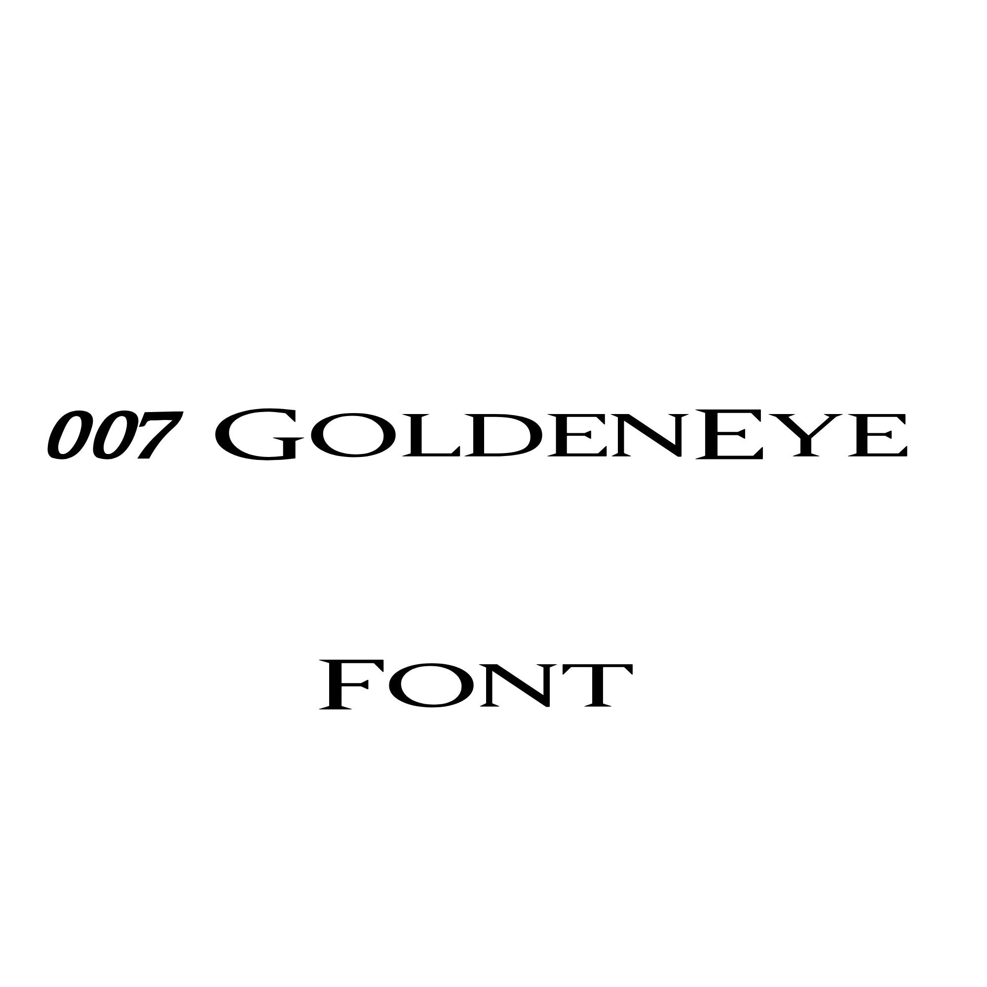 James Bond Font descargar 007 Letras Alfabeto goldeneye | Etsy