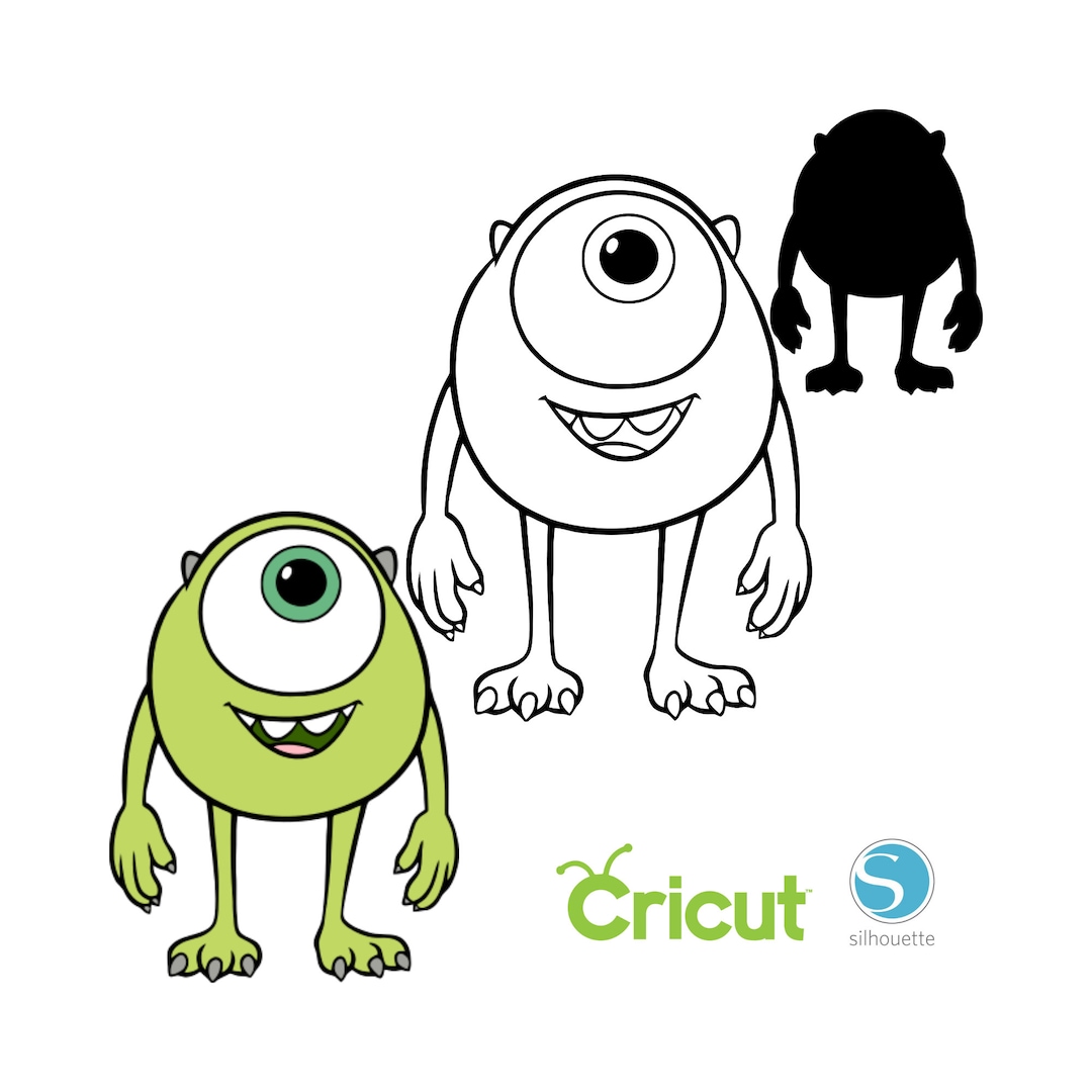 3 Mike Wazowski SVG Bundle SVG for Cricut and Silhouette Cutting ...