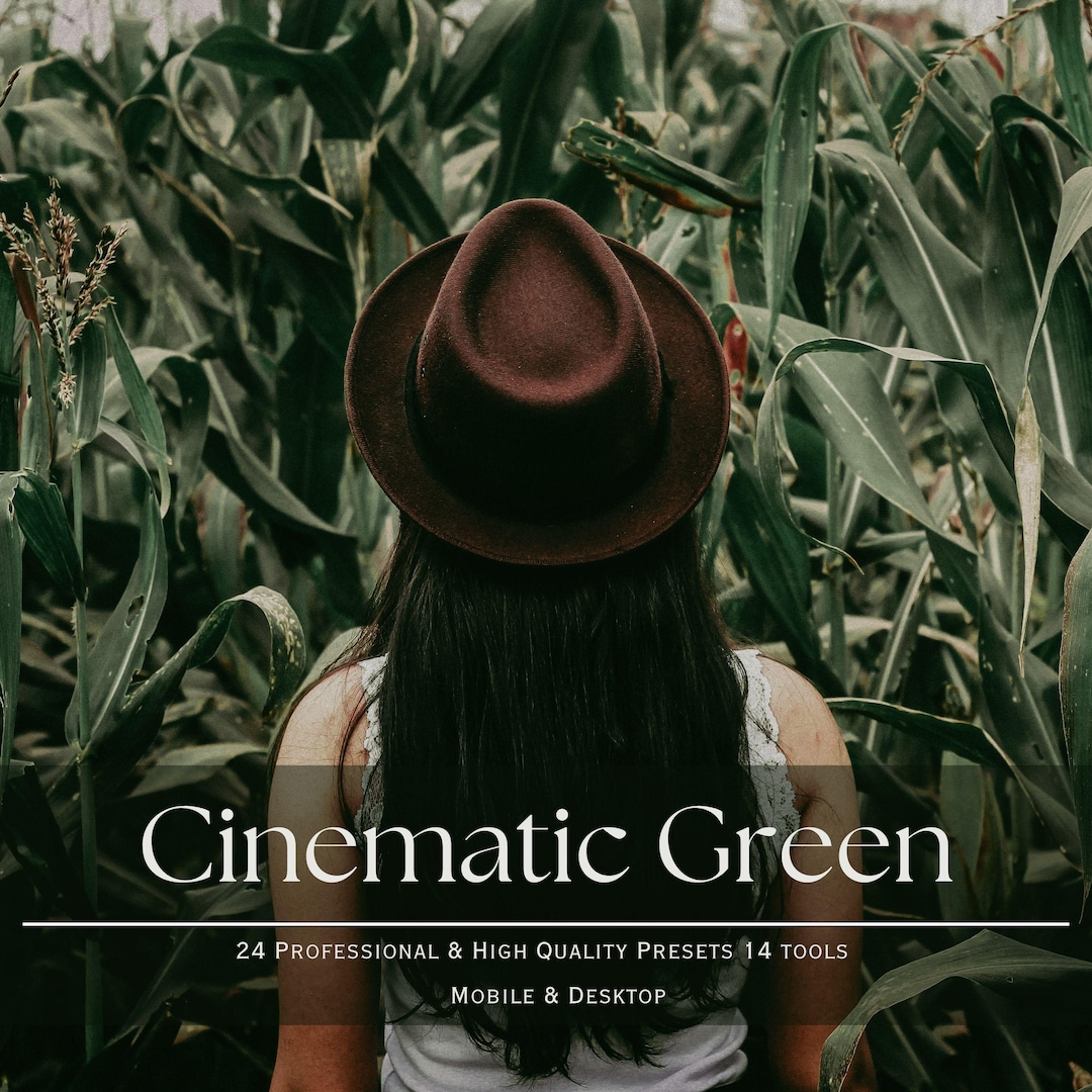 24 Cinematic Green Lightroom Presets and 14 Tools. Professional Desktop & Mobile Filters. - Etsy