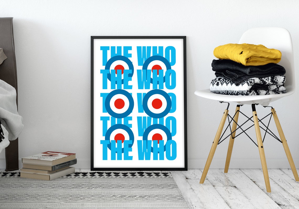 The Who Poster Giclée Print Wall Art Type Music | Etsy