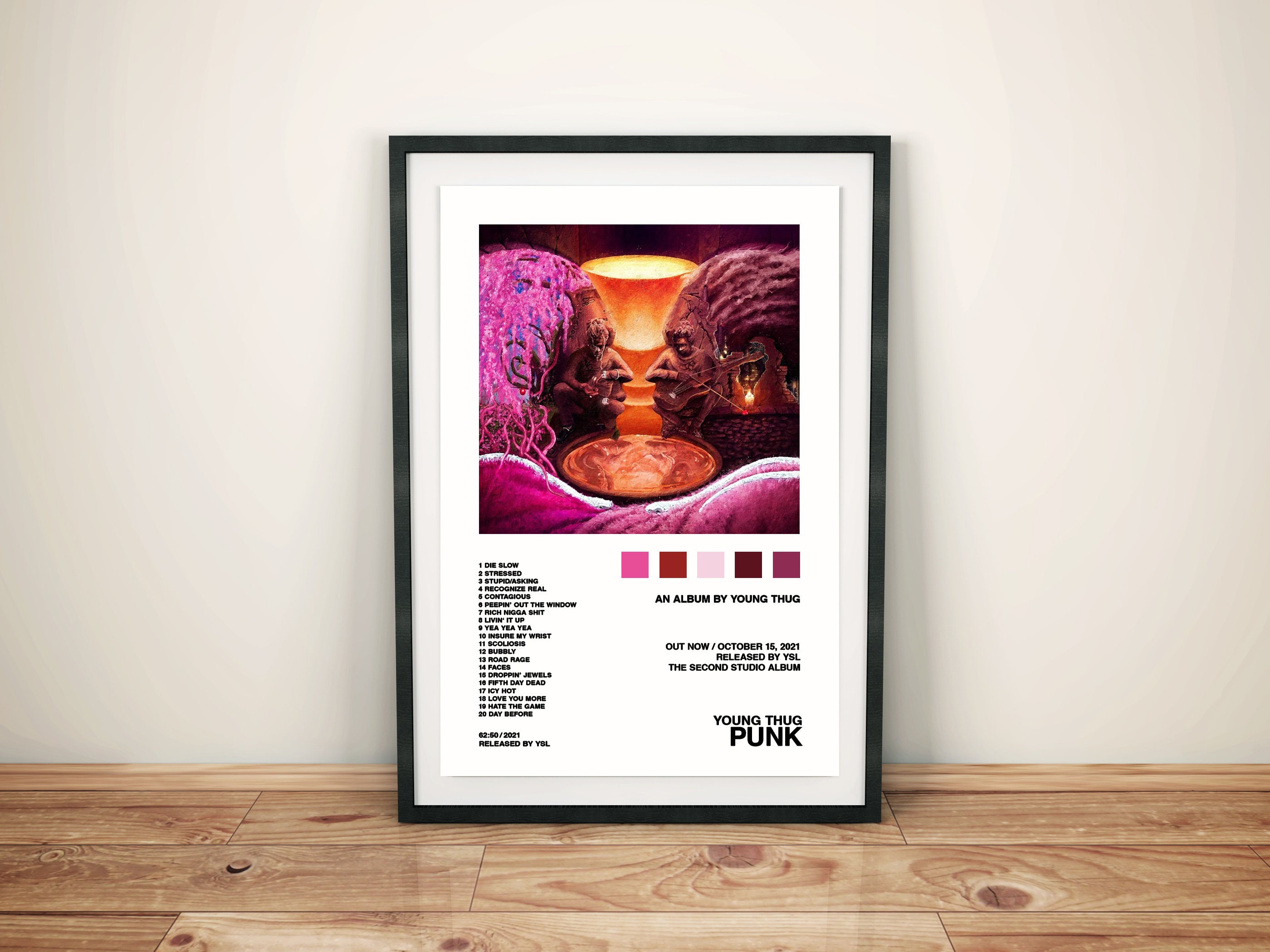 Young Thug Punk Album Cover Poster Poster Print Wall Art Etsy
