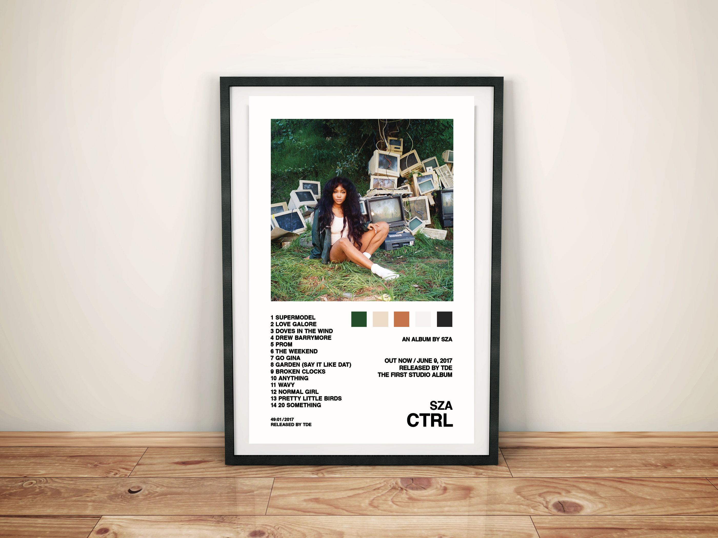 SZA / CTRL / Digital Album Cover Poster Poster Print Wall - Etsy