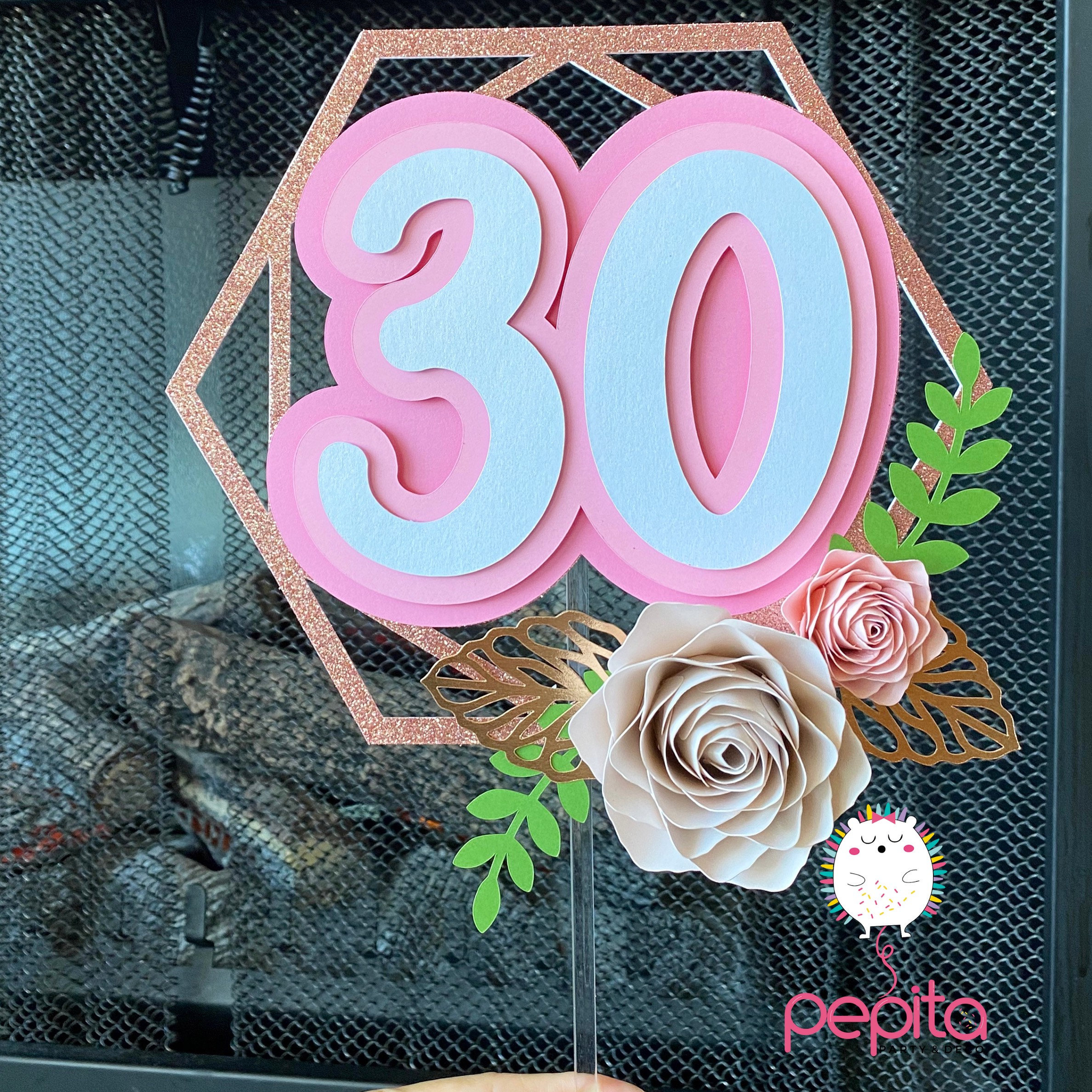 30 Cumpleaños Topper Pastel Topper Pastel De Edad Topper Etsy España