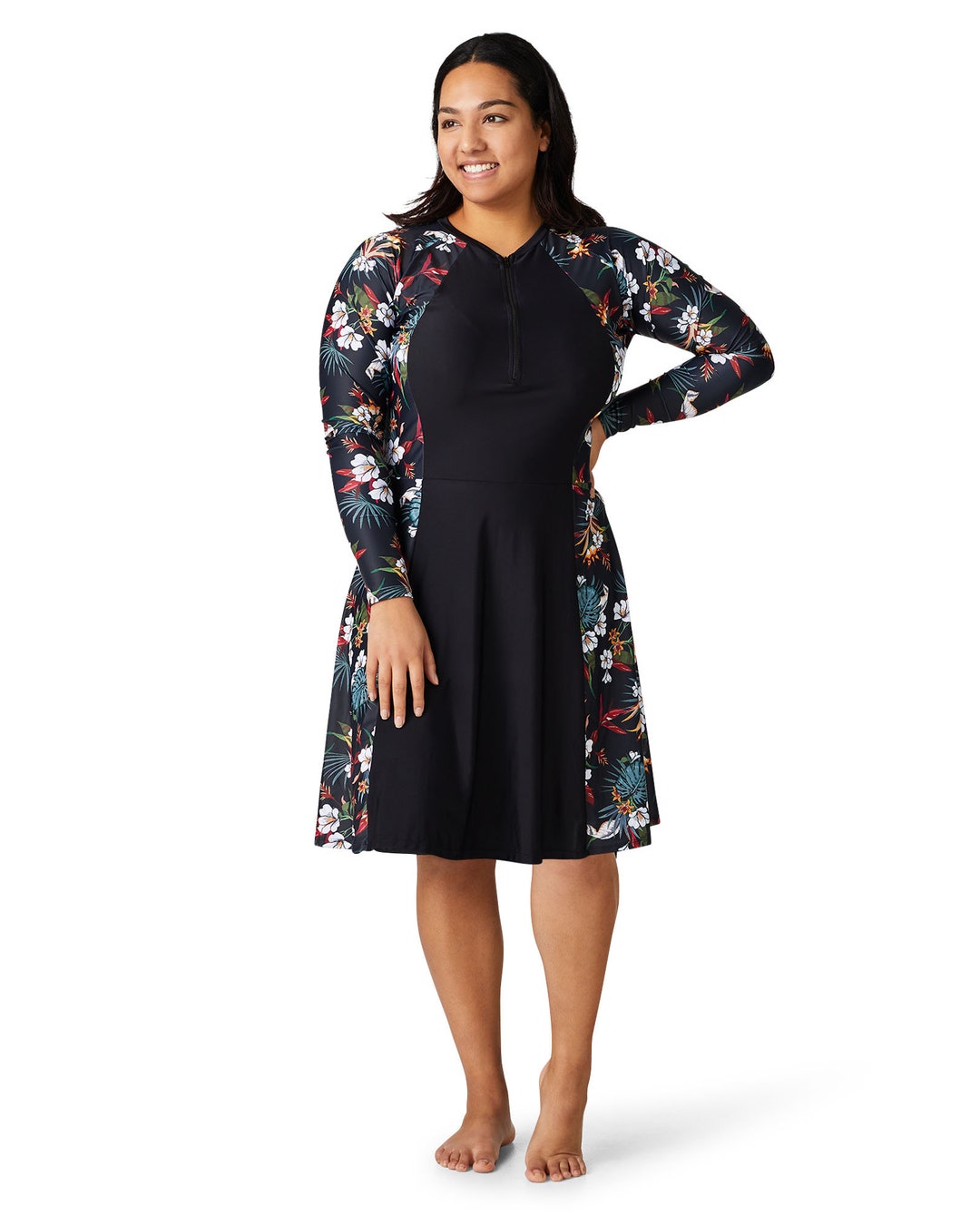 Rust Modest Swim Dress and Short Set SPF50 - Etsy