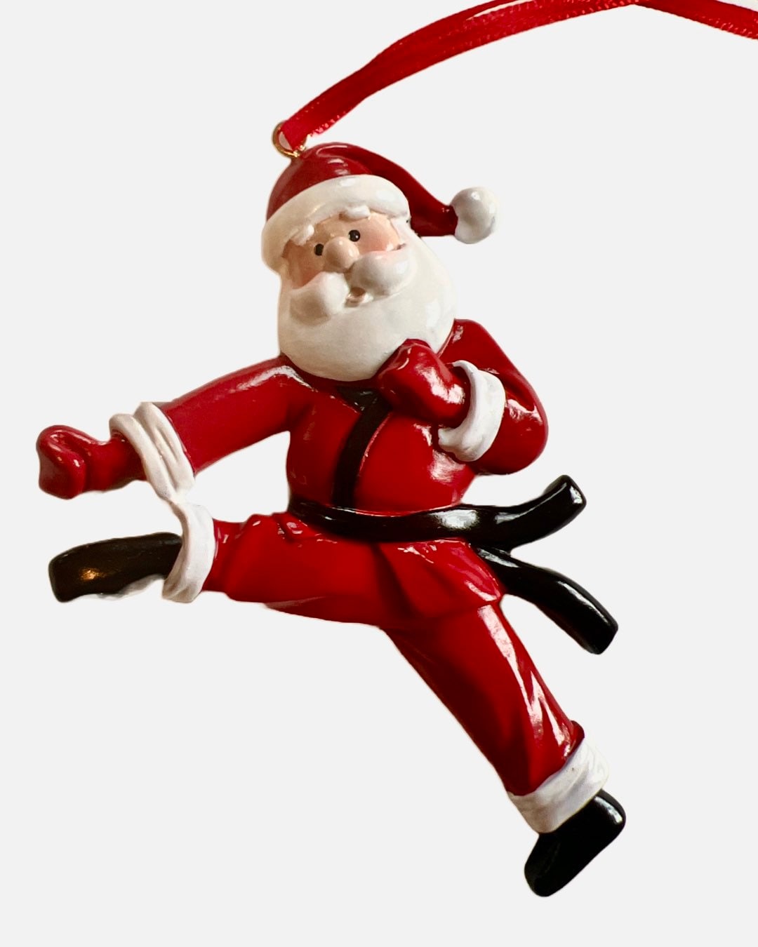 Karate Santa Ornament Black Belt Christmas - Etsy