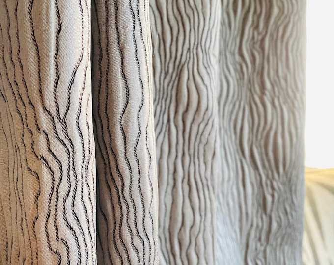Texture Luxury Custom Made Curtains 2 Panels - Etsy