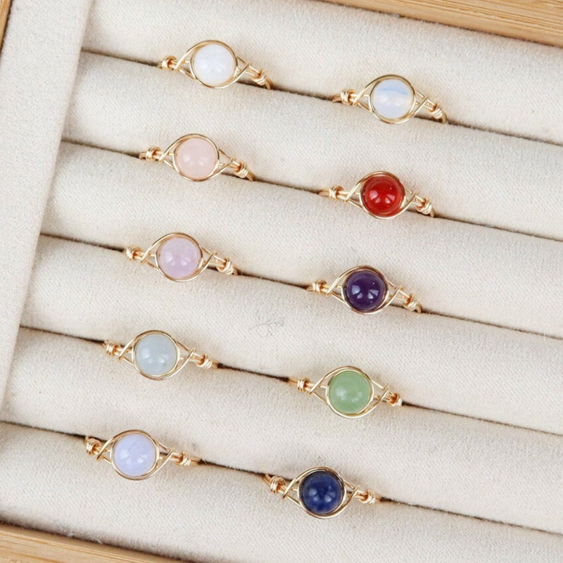 Crystal Rings - Etsy