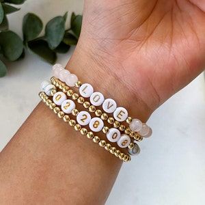 Personalized Number Bracelet, Special Number Date Bracelet, Custom ...