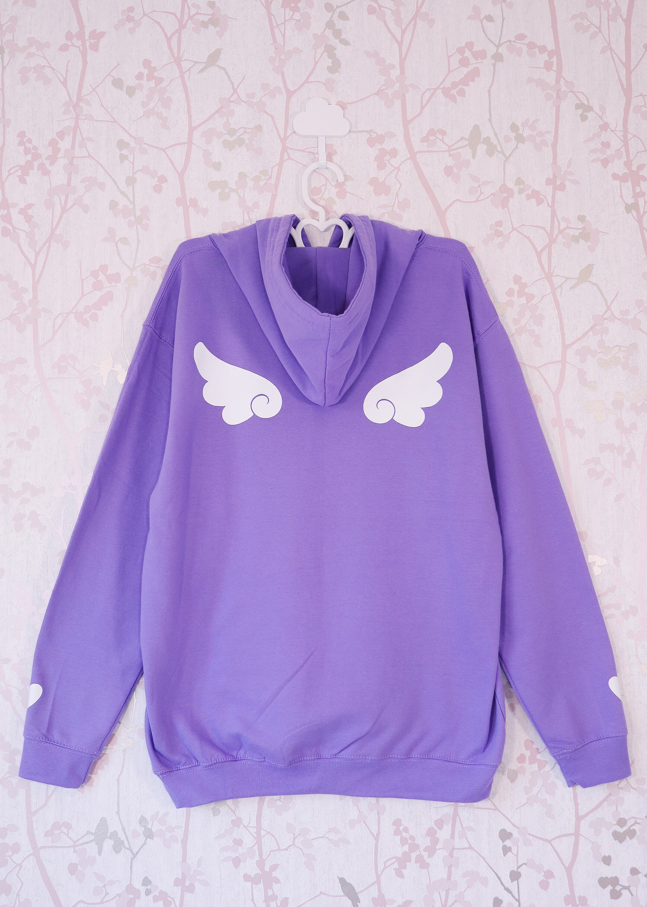 DOKIDOKI Angel Wings Sweater Purple Unisex Sizes S-XXL Cute & Kawaii ...