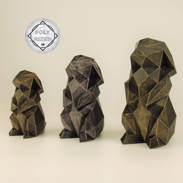 Geometric Rabbit - Etsy