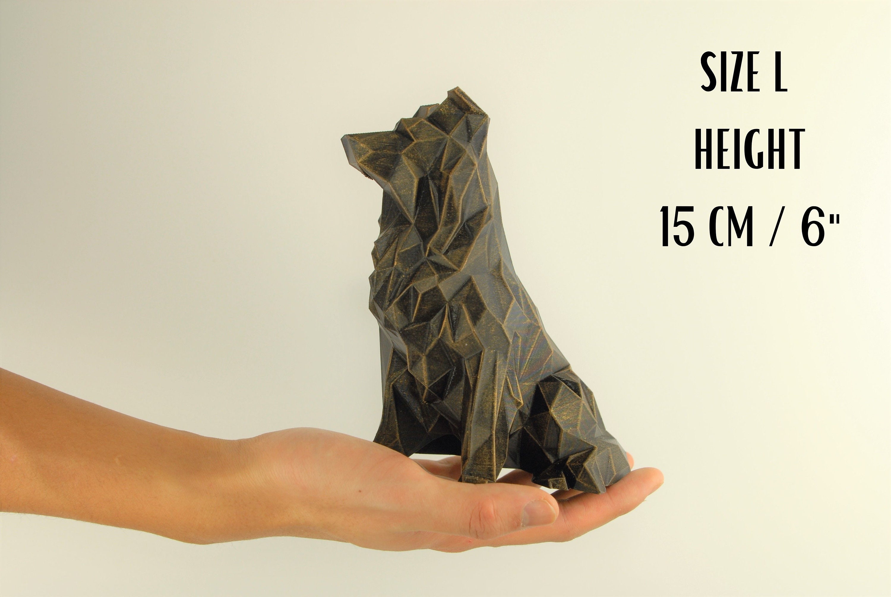 Low Poly Border Collie Figurine Collie Dog Sculpture 3D - Etsy