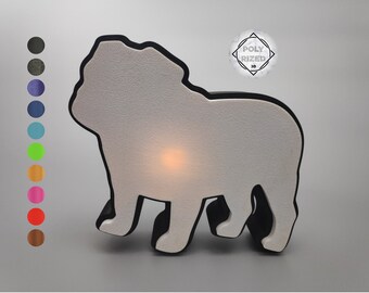 Bulldog Night Light - Etsy