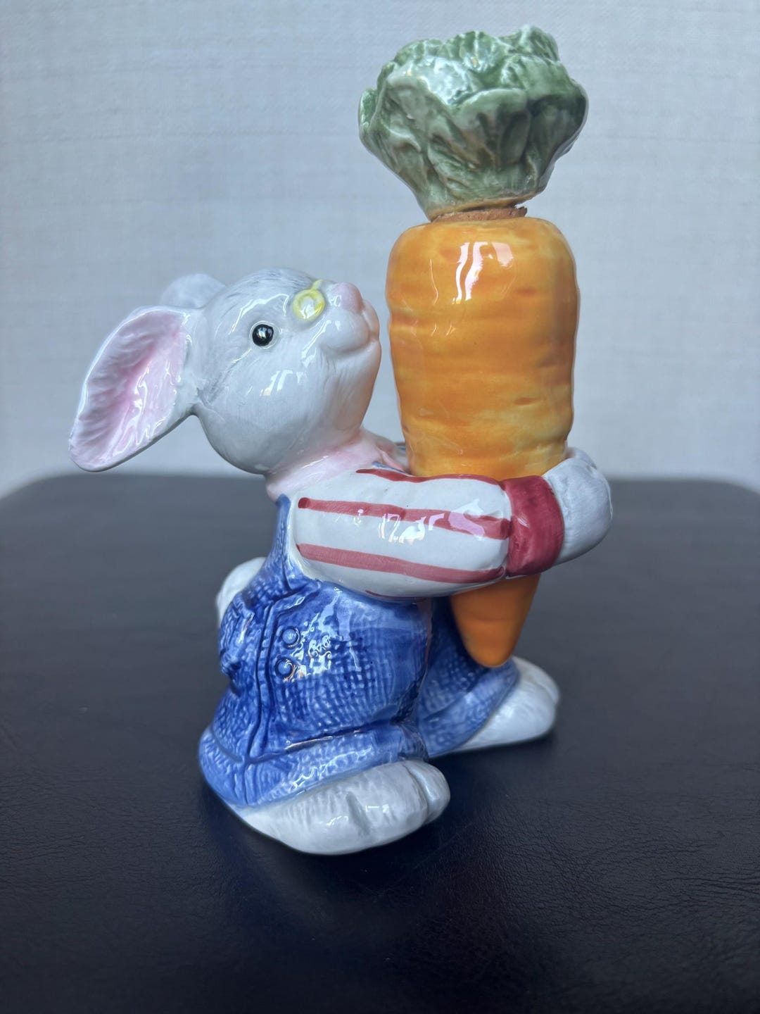 1994 Fitz and Floyd Bunny and Carrot Salt and Pepper Shaker - Etsy