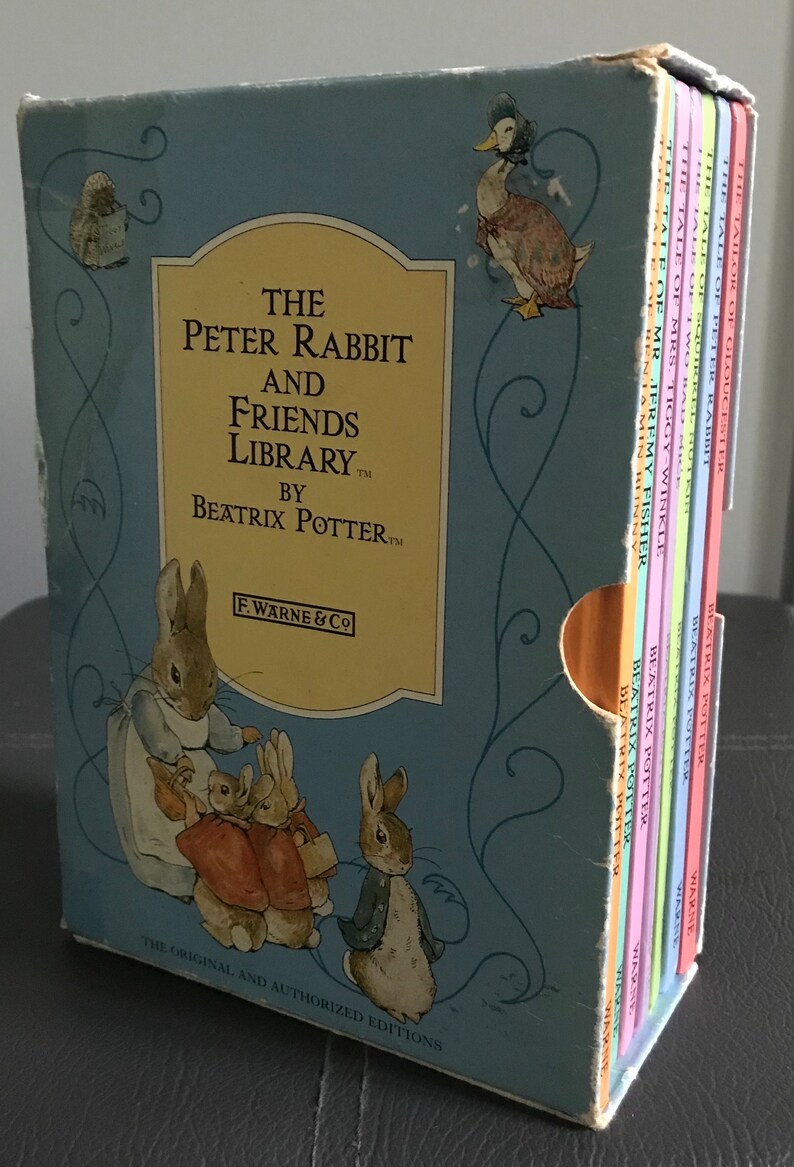The Peter Rabbit and Friends Library by Beatrix Potter - 7 Book Set - F ...